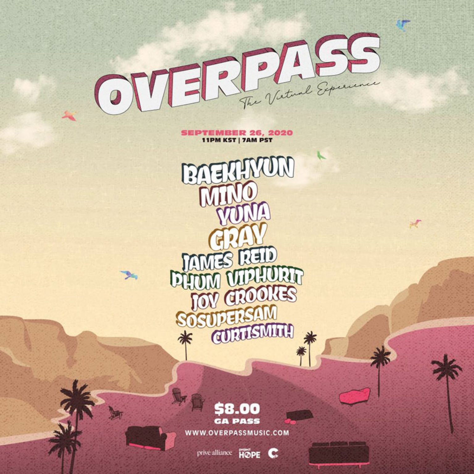 [UPDATE] Lineup OVERPASS Music Festival 2020