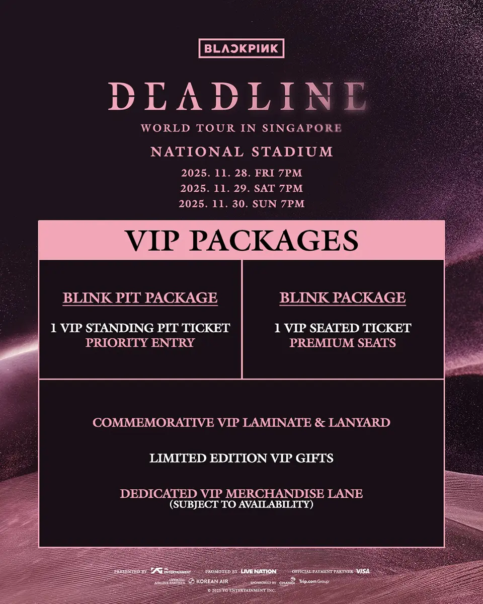 BLACKPINK Concert in Singapore 2025 – DEADLINE Tour
