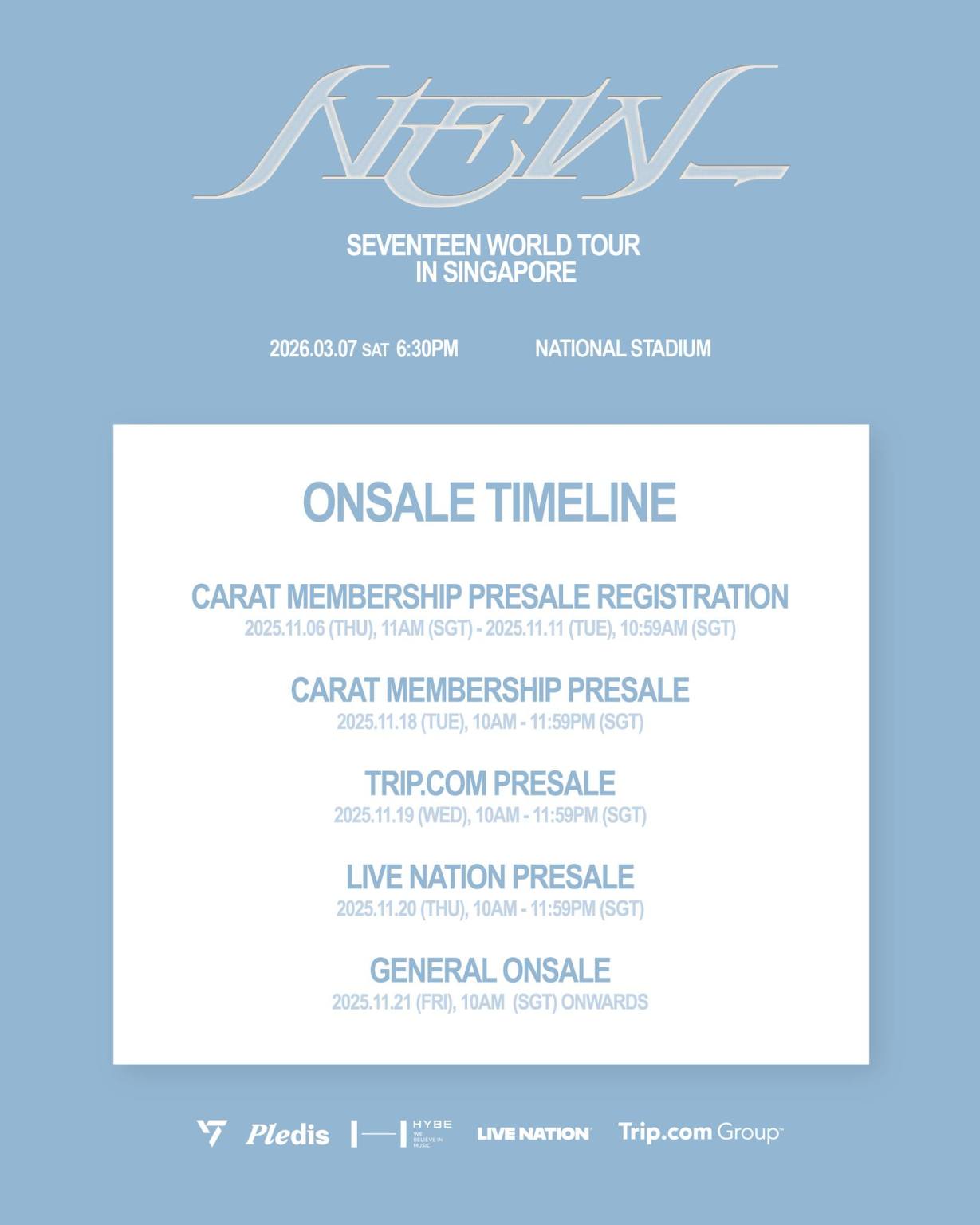 SEVENTEEN Concert Singapore 2026 – NEW_ World Tour