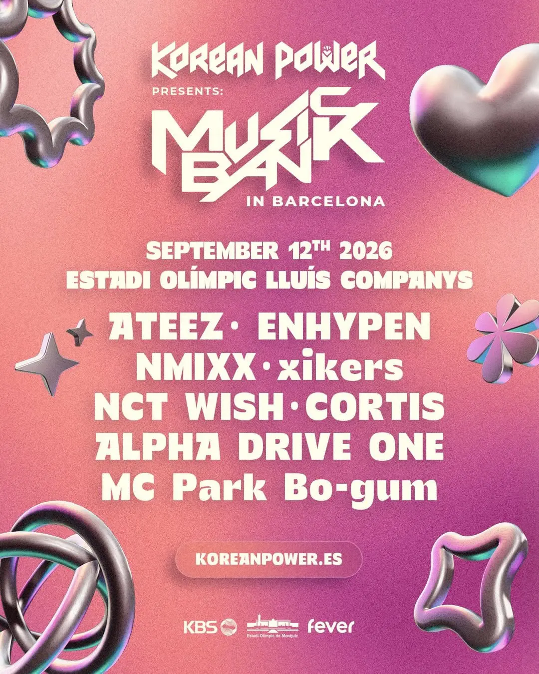 Music Bank in Barcelona 2026 – Artists Lineup