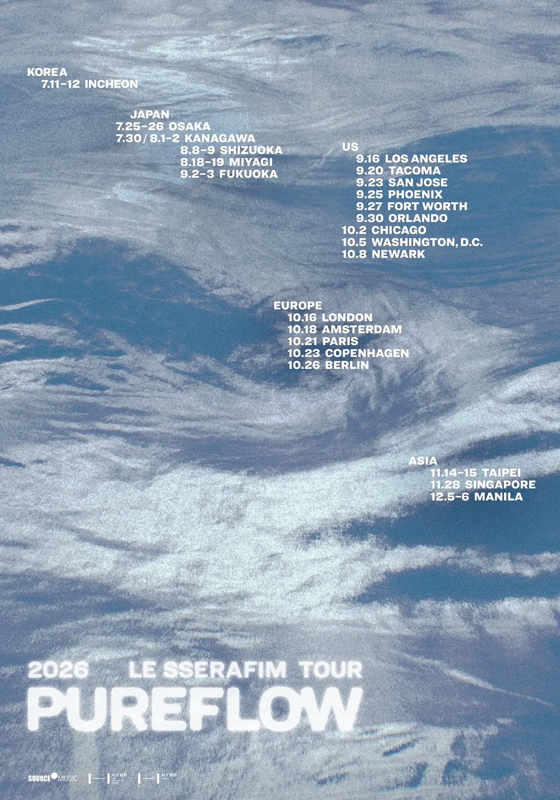 LE SSERAFIM TOUR PUREFLOW 2026 – Taipei